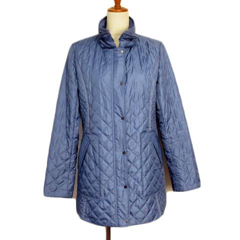 【中古】エヴェックス バイ クリツィア EVEX by KRIZIA ジャケット スタンドカラー キルティング 40 青 レディース