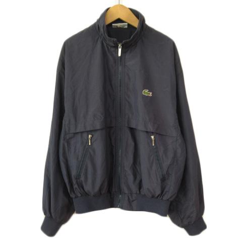 【中古】ラコステ LACOSTE 70s ビンテージ ジャケット ウインドブレーカー 3 国内正規 紺 ネイビー メンズ