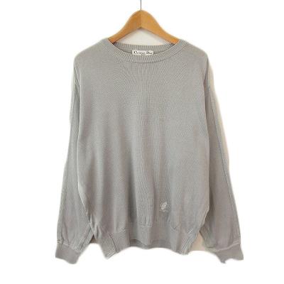 【中古】クリスチャンディオール Christian Dior SPORTS ヴィンテージ カットソー ニット L 国内正規 グレー メンズ
