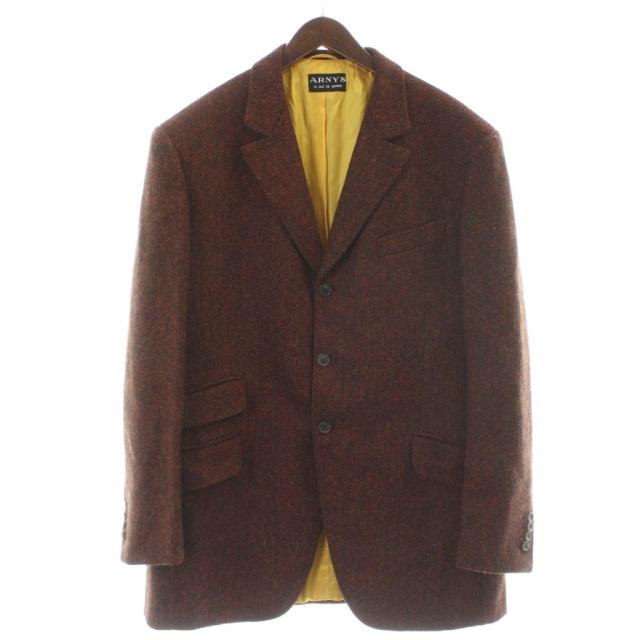 【中古】アルニス ARNYS ヴィンテージ ヘリンボーン テーラードジャケット シングル 総裏地 センターベンツ 本切羽
