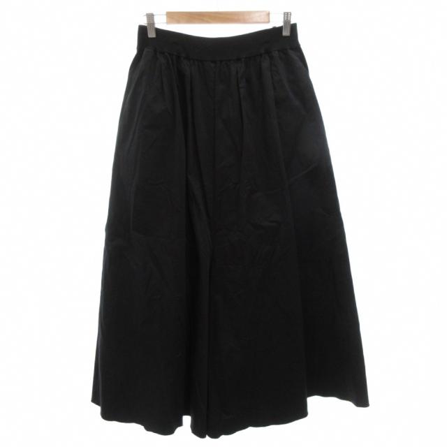 【中古】T-mat ティーマット ワイドパンツ イージー ゴムウエスト 1 黒 ブラック /FF ■GY62 レディース