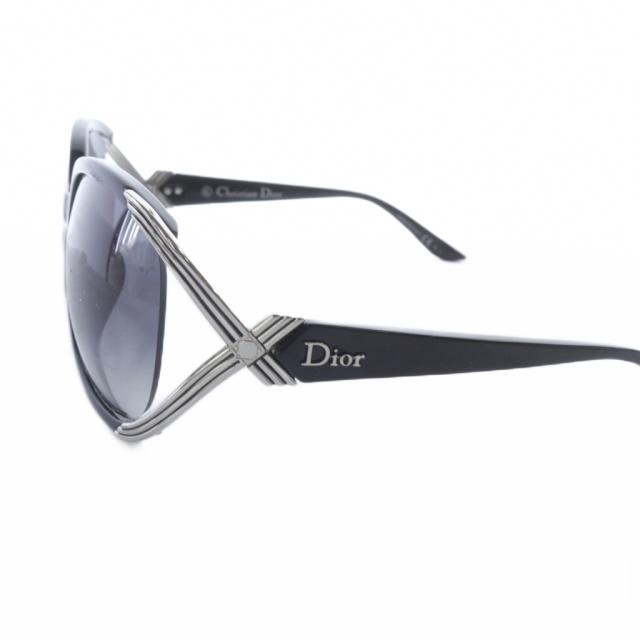 【中古】ディオール Dior サングラス ロゴ 62□14 120 黒 ブラック D28JJ /SR ■GY49 レディース