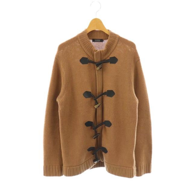 【中古】バーバリーブラックレーベル カーディガン ニット ウール トグルボタン 2 ブラウン ブラック /ES メンズ