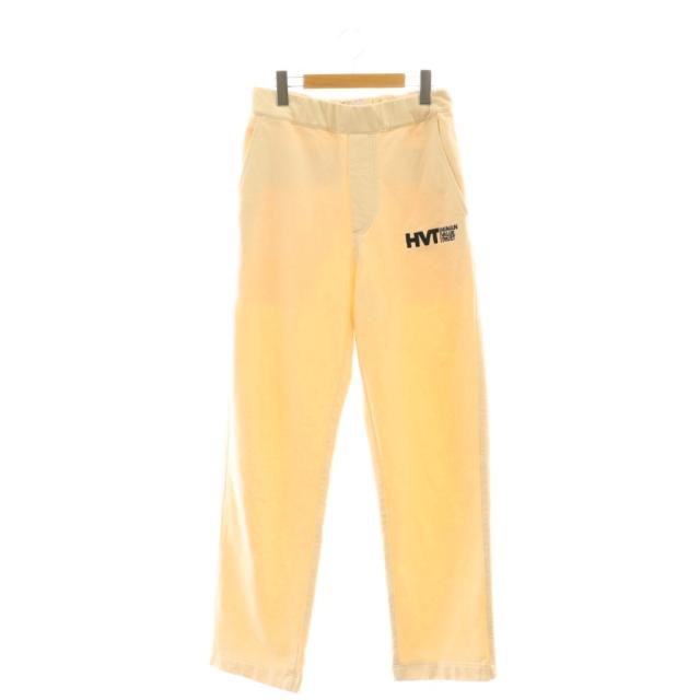 【中古】ザンダーゾウ XANDER ZHOU スウェットパンツ ワイド 刺繍 44 アイボリー /CX ■GY53 メンズ