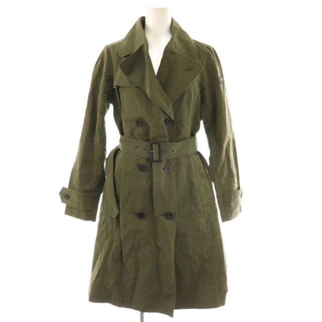 【中古】タトラス TATRAS トレンチコート 1 カーキ 緑 ベルト付き /CX ■GY53 レディース