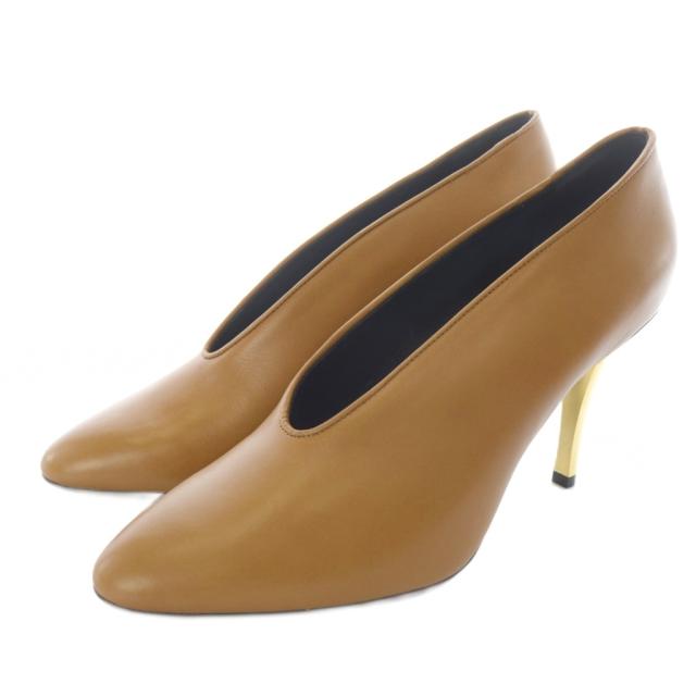 【中古】ランバン LANVIN パンプス ハイヒール レザー 38.5 茶色 ブラウン /SR ■GY57 レディース