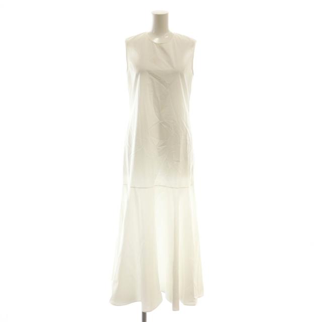 【中古】ニナリッチ NINA RICCI ワンピース ノースリーブ コットン 34 ホワイト 白 /CX ■GY57 レディース