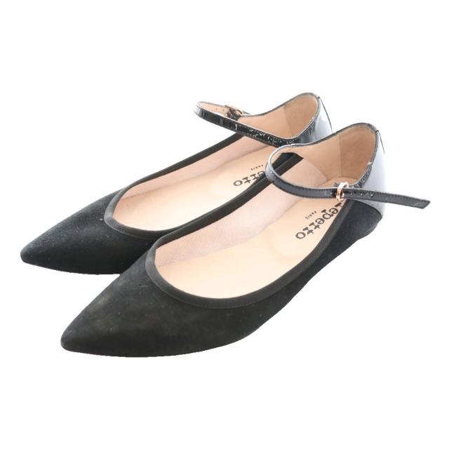 【中古】レペット Repetto クレメンス CLEMENCE パンプス スエード 37.5 黒 ブラック VX1649 /SS ■OS ■GY57
