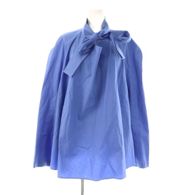 【中古】ルメール LEMAIRE ASCOT BLOUSE シャツ ブラウス カットソー 長袖 36 ブルー /HK ■GY57 レディース