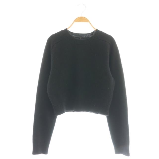 【中古】ペーターペトロフ petar petrov ニット セーター クロップド カシミヤ S ブラック /DF ■GY57 レディース