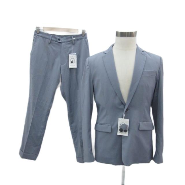 【中古】未使用品 ヴァンキッシュ スーツ セットアップ 上下 テーラードジャケット M クロップドパンツ 七分丈 S