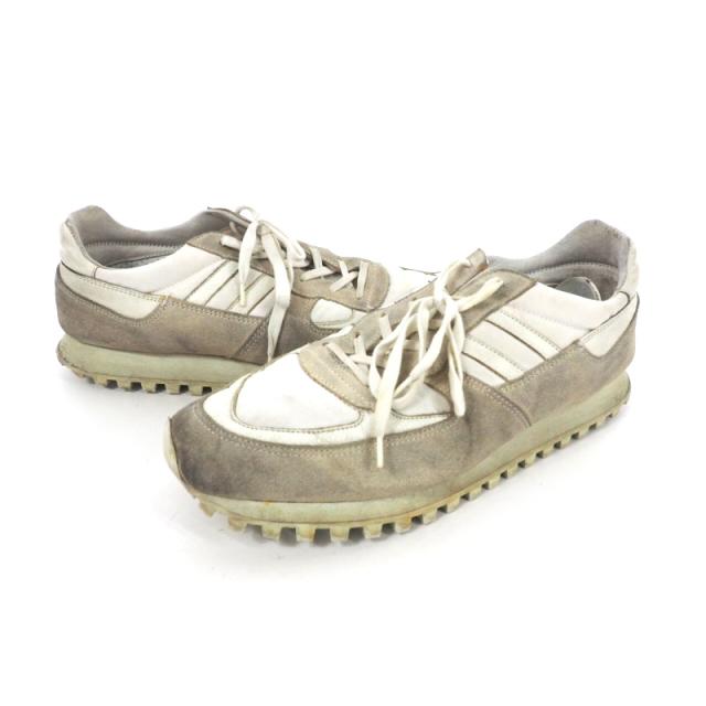 【中古】グラフペーパー Graphpaper ゼットディーエー ZDA Marathon Trail スニーカー 26.5?p 白 GU181 ...