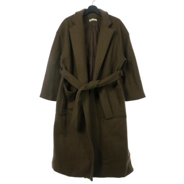 【中古】エッセイ ESSEY トレンチコート ジャケット ブラウン 茶 メンズ