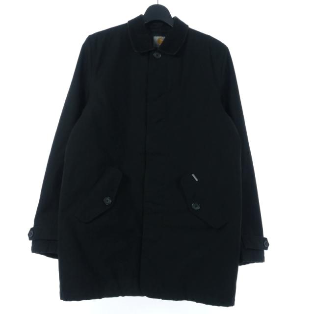 【中古】カーハート carhartt HARRIS TRENCH COAT 中綿ジャケット コート ブルゾン L ブラック 黒 メンズ