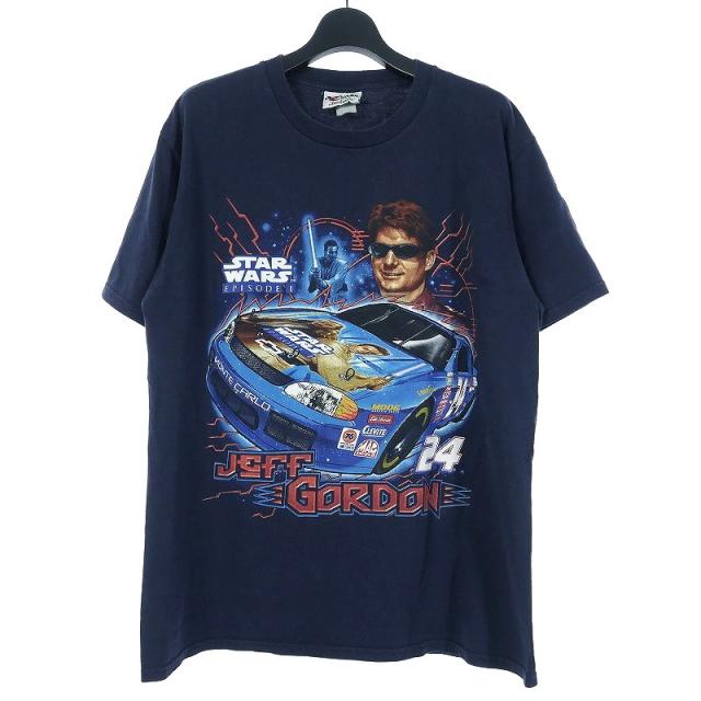 【中古】ヴィンテージ VINTAGE 90S STAR WARS Episode1 スターウォーズ 両面プリントTシャツ 半袖カットソー L