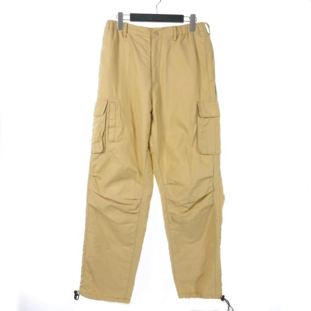 【中古】グッドイナフ GOODENOUGH 中綿 カーゴパンツ キルティング L ベージュ メンズ