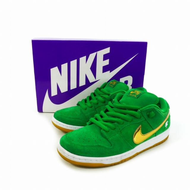 【中古】ナイキ エスビー ダンク ロー セント・パトリックス・デイ シャムロック スニーカー 27.5cm US9.5 グリーン