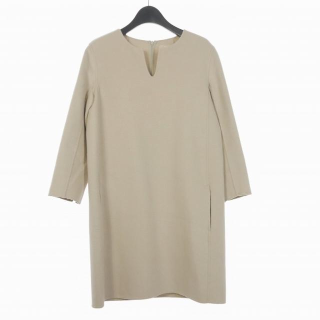 【中古】Sマックスマーラ 'S Max Mara アンゴラ混 ウール ワンピース スキッパー ひざ丈 40 グレー 91960863