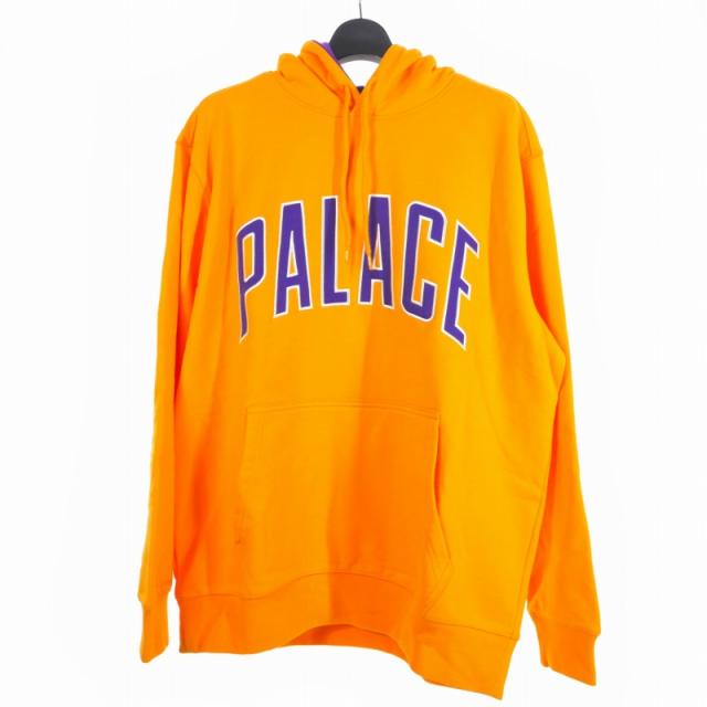 【中古】パレス Palace パーカー フーディ スポルティー二フード 刺? コットン XL イエロー 黄 メンズ