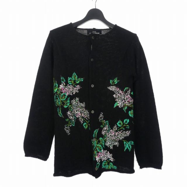 【中古】トリココムデギャルソン tricot COMME des GARCONS アーカイブ ニット カーディガン 黒 ブラック TN-080020