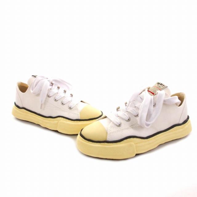 【中古】ミハラヤスヒロ MIHARA YASUHIRO PETERSON VL OG Sole Canvas Low-top Sneaker スニーカー 靴 44 ホワイト 白 A09FW733 メンズ