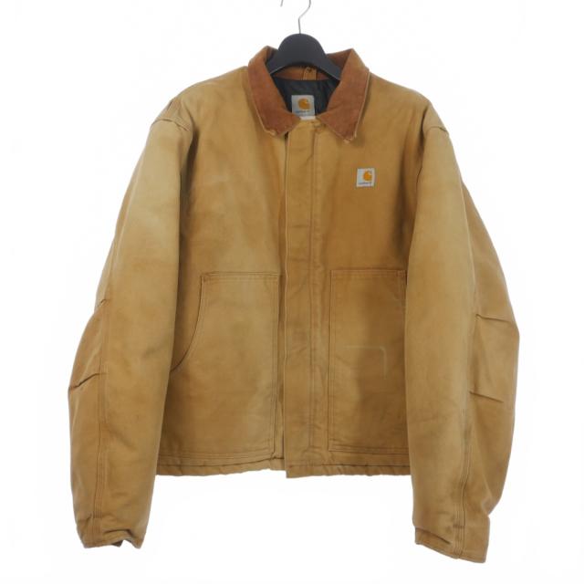 【中古】カーハート carhartt ダック トラディショナルジャケット ブルゾン 48 regular 茶 ブラウン J02 BRN メンズ