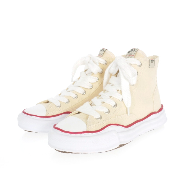 【中古】ミハラヤスヒロ MIHARA YASUHIRO PETERSON OG Sole High-top Sneaker ハイカットスニーカー 靴 42 ナチュラル A04FW728 メンズ