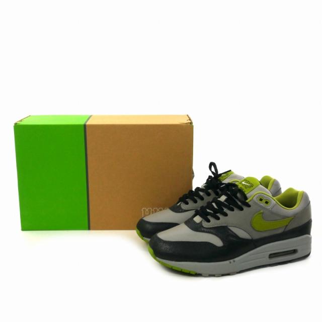 【中古】ナイキ NIKE HUF スニーカー AIR MAX 1 26.5?p グレー HF3713 002 メンズ