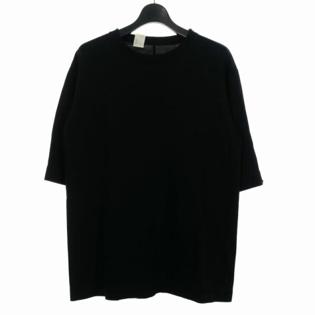 【中古】ミスターハリウッド N.HOOLYWOOD Tシャツ カットソー 半袖 無地 コットン 40 ブラック 黒 22 RCH 40 BD1919 メンズ