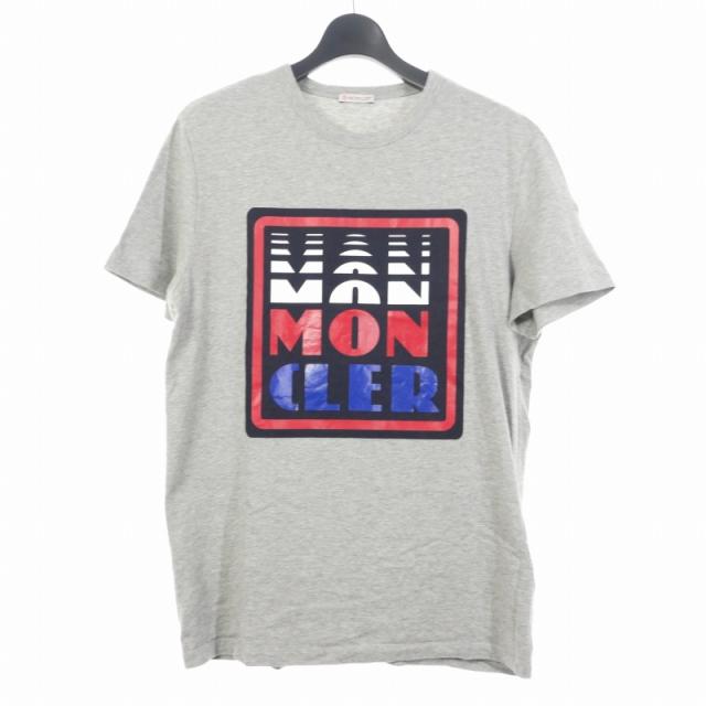 【中古】モンクレール MONCLER マリア Tシャツ 半袖  L グレー C-SCOM-19-18922 メンズ