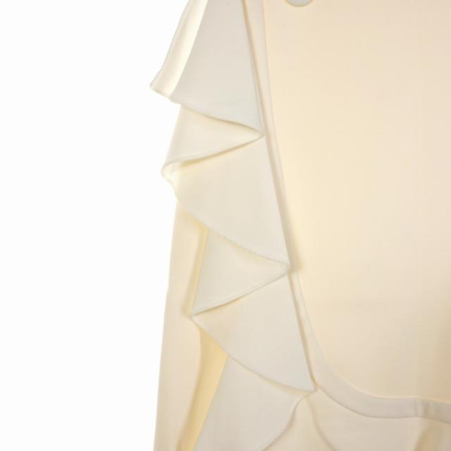 【中古】ジェイダブリューアンダーソン JWアンダーソン J.W.ANDERSON ラッフルスカート ロング 無地 34 白 ホワイト レディース