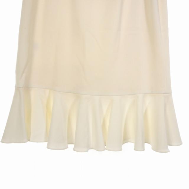【中古】ジェイダブリューアンダーソン JWアンダーソン J.W.ANDERSON ラッフルスカート ロング 無地 34 白 ホワイト レディース