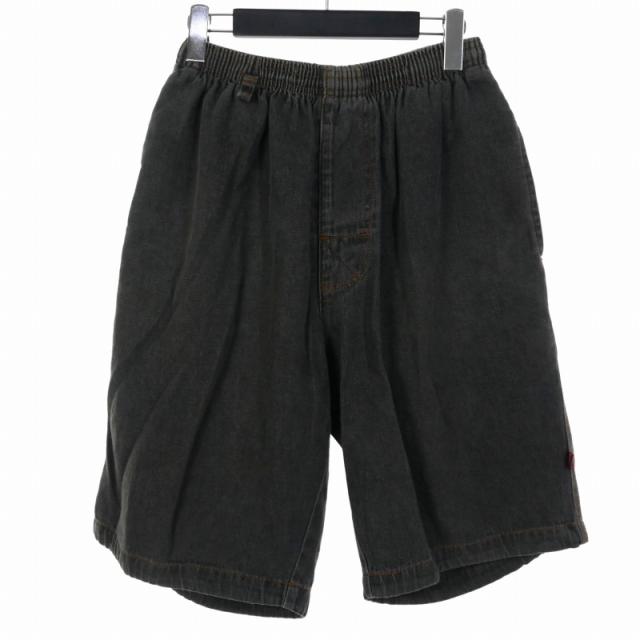 【中古】ステューシー STUSSY アメリカ製 ジョーツ ショーツ ショートパンツ ハーフパンツ デニム M ブラック 黒