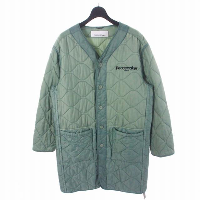 【中古】オーエーエムシー OAMC PIECEMAKER ピースメーカー 25SS ロングライナージャケット キルティングコート