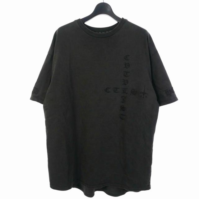 【中古】カタリスト CVTVLIST クロスロゴ 刺繍 Tシャツ カットソー 半袖 2 グレー メンズ
