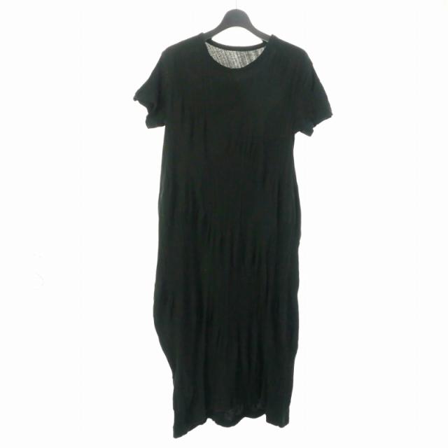 【中古】ワイズ Y's ニットワンピース ロング 2 ブラック 黒 レディース