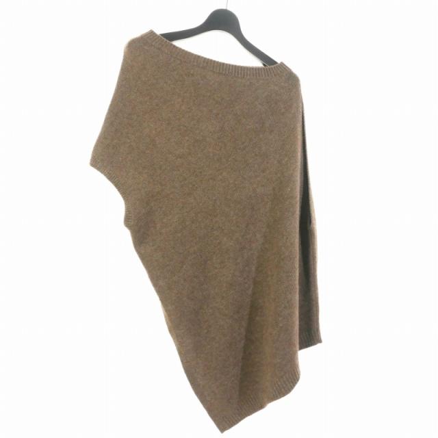 【中古】ワイズ Y's アシンメトリー ニット ベスト 2 グレー YO-K45-938 レディース