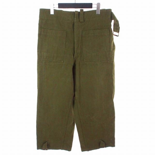 【中古】Equipements Militaires ミリタリーパンツ スラックス カーキ メンズ