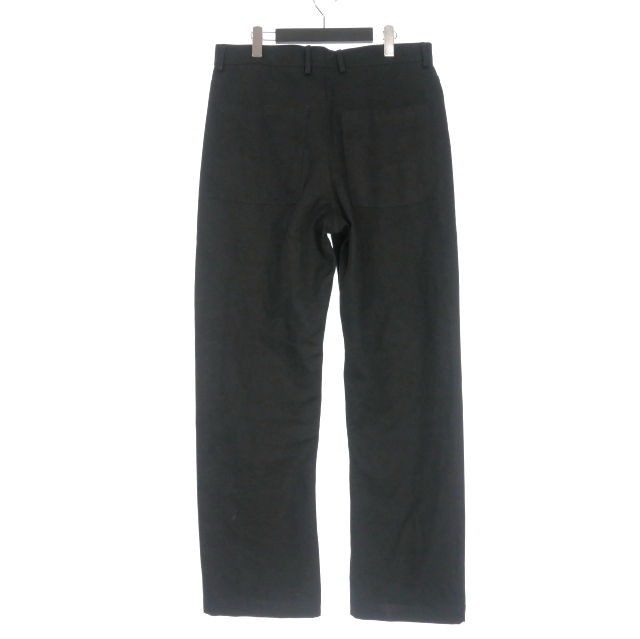 【中古】エンタイアスタジオ entire studio TASK TROUSERS 16.0oz COTTON CANVAS 5ポケット ワークパンツ L ブラック 黒 ES2378 メンズ