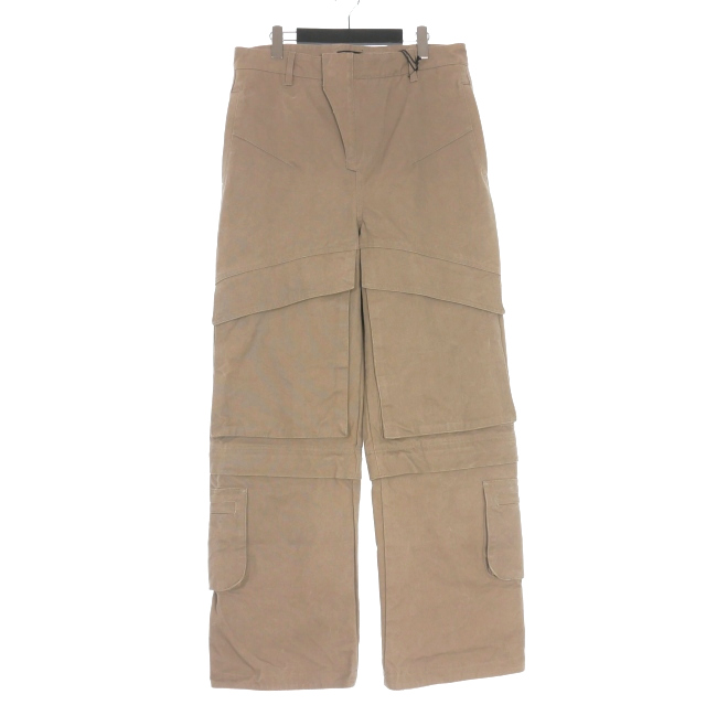 【中古】エンタイアスタジオ entire studio HARD CARGO HEAVY CANVAS カーゴパンツ M GRAVEL グレー ES2220 メンズ