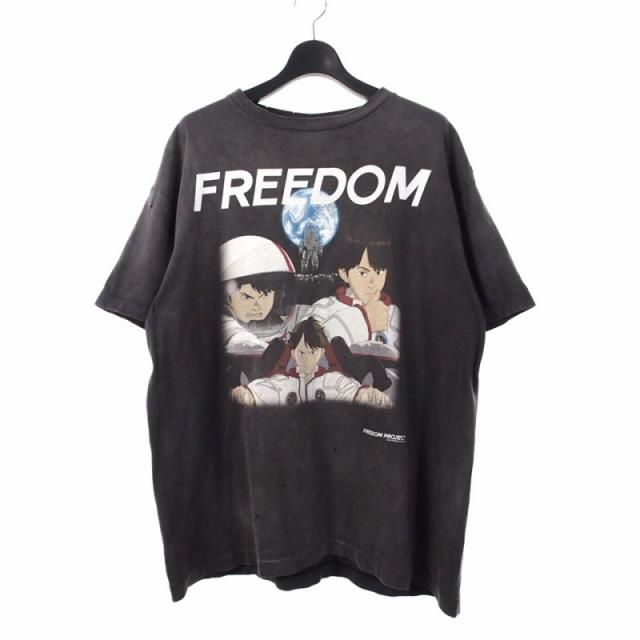 【中古】セントマイケル SAINTMICHAEL FD-SS TEE FREEDOM 大友克洋 Tシャツ 半袖 XL 黒 ブラック SM-YS8-0000-C19