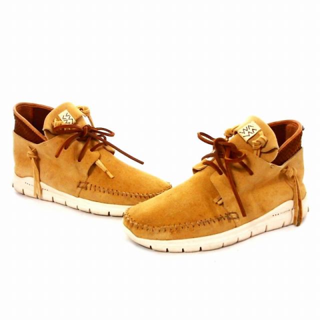 【中古】ビズビム VISVIM MOC TRAINER HI-FOLK スニーカー シューズ 靴 US8 ブラウン 茶 メンズ