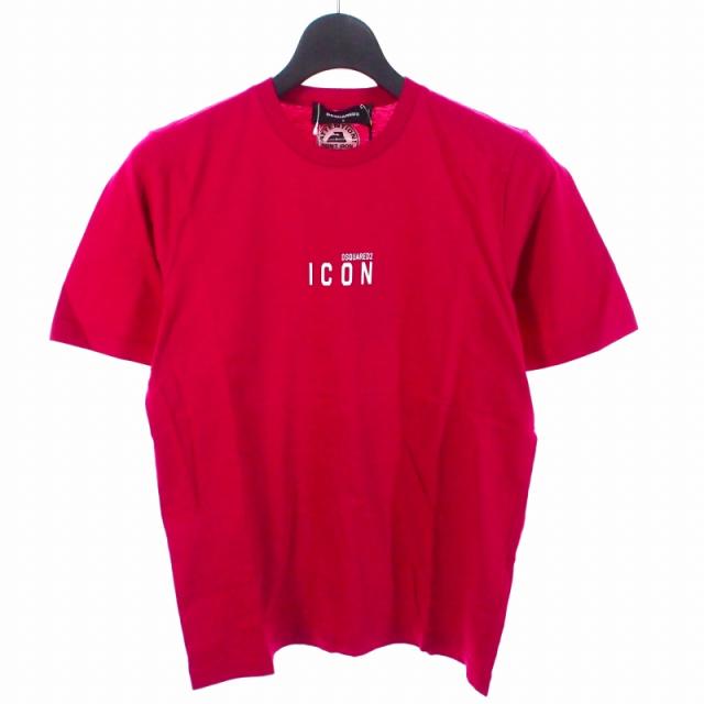 【中古】未使用品 ディースクエアード DSQUARED2 22SS ICON MINI LOGO Ｔシャツ カットソー 半袖 S ピンク S80GC0009 レディース