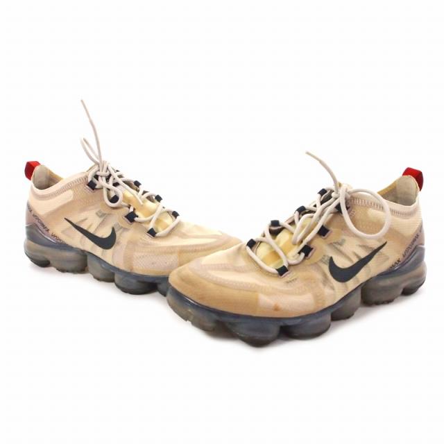 【中古】ナイキ NIKE Air VaporMax 2019 スニーカー シューズ US9 27?p ベージュ AR6631-200 メンズ