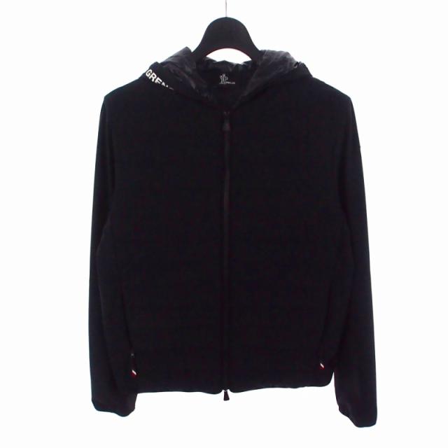 【中古】モンクレール MONCLER ナイロン ダウンジャケット ブルゾン S ブラック 黒 J20978G00023 89ALV メンズ