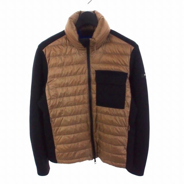 【中古】タトラス TATRAS ADEエイデライダウンジャケット ブルゾン 2 ベージュ/ブラック MTLA21S4119-D メンズ