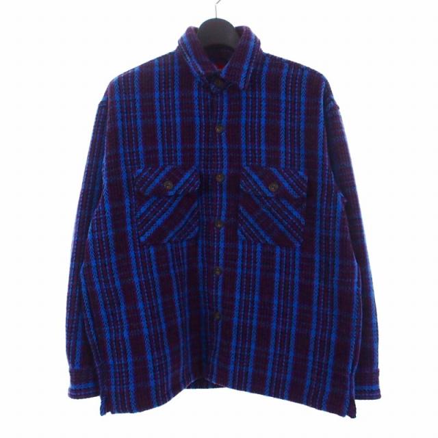 【中古】シュプリーム SUPREME 22AW Heavy Flannel Shirt ヘビーフランネル シャツ 長袖 S マルチカラー メンズ