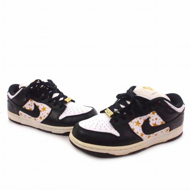 【中古】シュプリーム × ナイキエスビー スニーカー シューズ US8.5 26.5?p ホワイト/ブラック 白 黒 DH3228-102