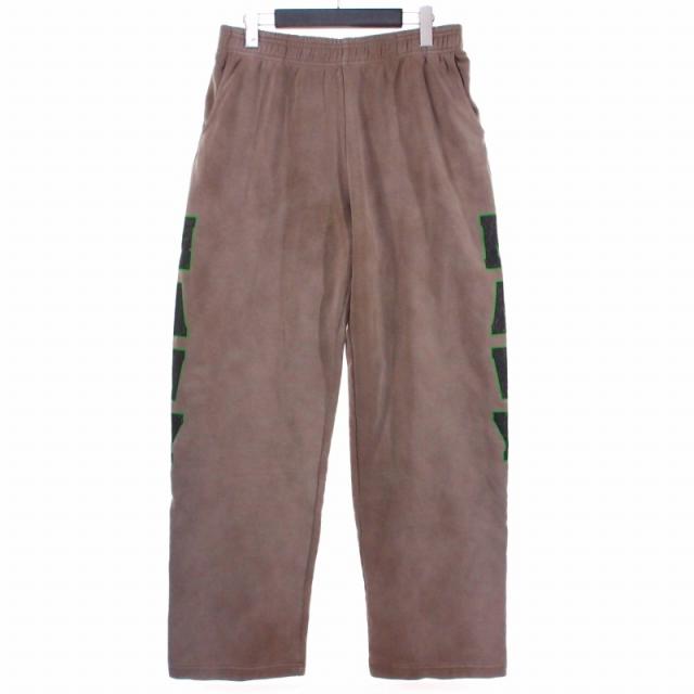 【中古】未使用品 ウォークエッジ WORKEDGE Faded Navy Sweat Pants スウェットパンツ L ベージュ メンズ