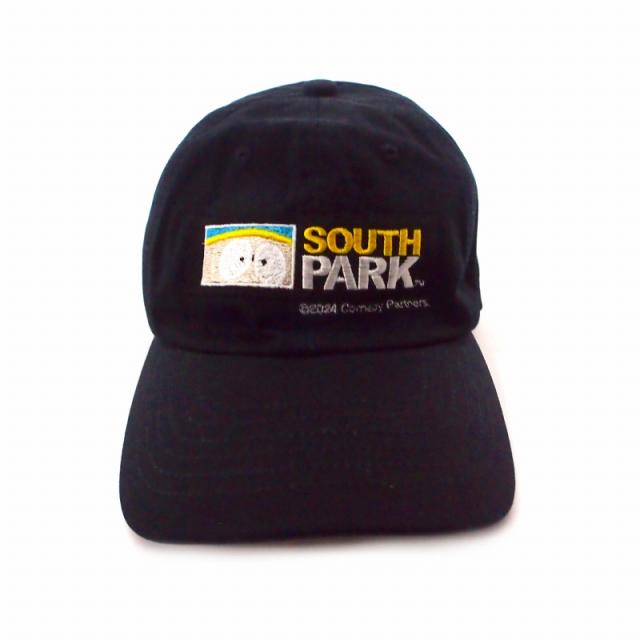 【中古】未使用品 サウスパーク SOUTH PARK SAOUTHPARK LOGO EMBROIDERY CAP キャップ 帽子 ONE ブラック 黒 メンズ